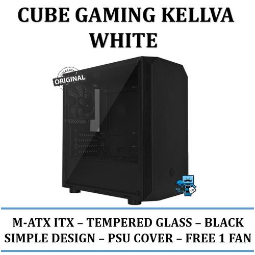 Jual Casing PC Cube Gaming Kellva Black - M-ATX - TEMPERED GLASS ...