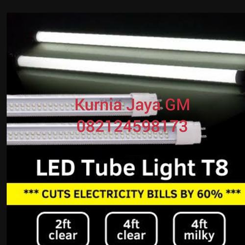 Jual Lampu LED Tube T8 8watt 2 Baris / Led Tube T8 60cm 2 Line Tabung ...