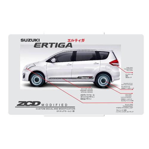 Jual Sticker Side decal Mobil Suzuki Ertiga by ZCD modified - Kota ...