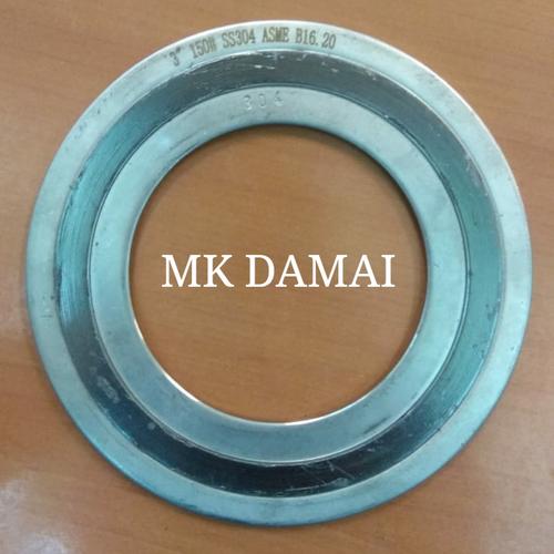 Jual SWG Ansi 150 SS304 size 4"inch / Spiral wound gasket SS 304 150 ...