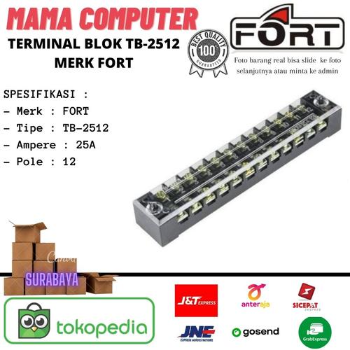 Jual Terminal Blok TB-2512 25 Ampere 12 POLE BLOCK FORT - Kota Surabaya ...