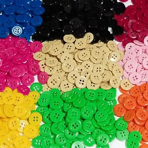 Jual isi 12 Kancing warna dinas 14 mm - kancing baju kemeja warna warni ...