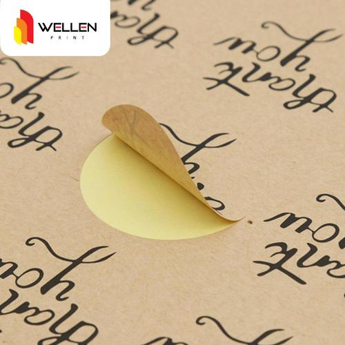 Jual Cetak Sticker Craft / Stiker Label Kraft / Lebel Kertas Coklat ...