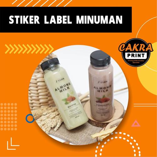 Jual Stiker Label Botol Kemasan Minuman Custom Design (isi 100) Chromo ...