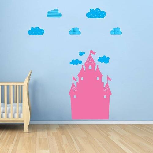 Jual Wallsticker Dinding Biru / STIKER PALACE - 100 x 50 Cm - Kab ...