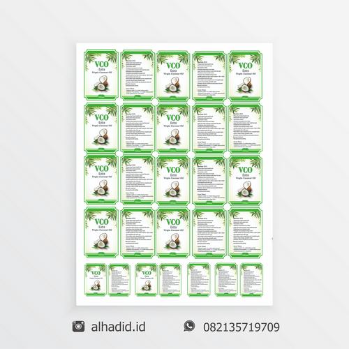 Jual Sticker Kemasan Botol VCO a4 Anti air Desain Suka suka - Kota Semarang - duwandahyden ...