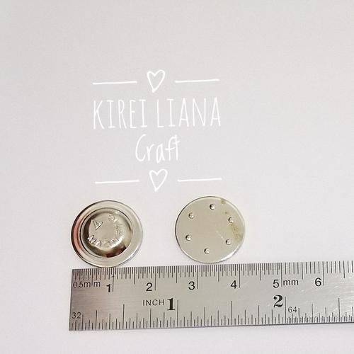 Jual Magnet Pin dada Polos name tag papan Bulat 17 isi 50 pcs - Jakarta ...