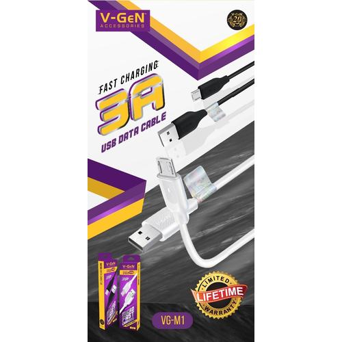 Jual Kabel Data MicroUSB V-GeN VG-M1 3A Fast Charging QC 3.0 Micro USB ...