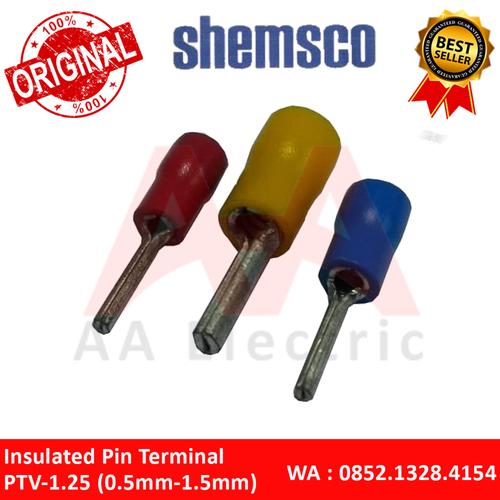 Jual Skun Jarum / Skun Pin / Insulated Pin Terminal 0.5-1.5mm Shemsco ...