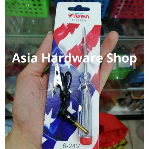 Jual Tespen Aki DC Testpen tes pen 6-24 volt mobil tegangan DC Murah ...