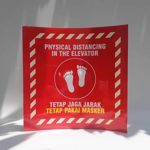 Jual Stiker Physical Distancing di Eskalator - Kab. Sleman - Syafana ...