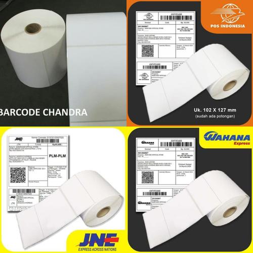 Jual label resi JNE thermal 102x127 1Line 500pcs gap 3mm PFRS - TIPE B ...