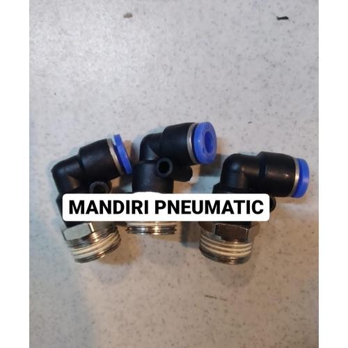 Jual FITTING MPL 04-M5 ELBOW PNEUMATIC SELANG 4MM DRAT m5 (5mm ...