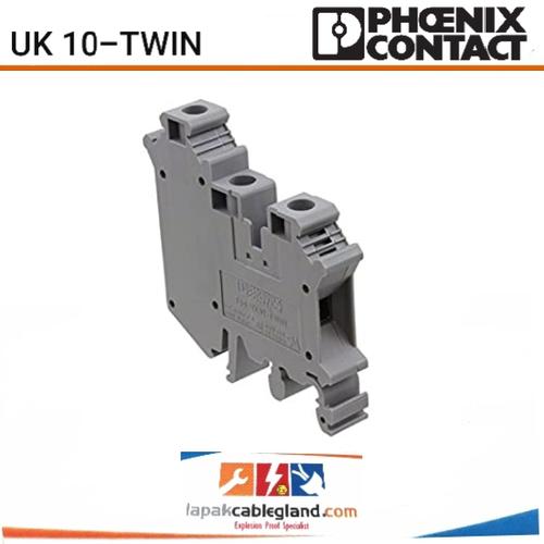Jual Terminal Block PHOENIX CONTACT UK10N TWIN utk kabel 10mm, in-1 out ...