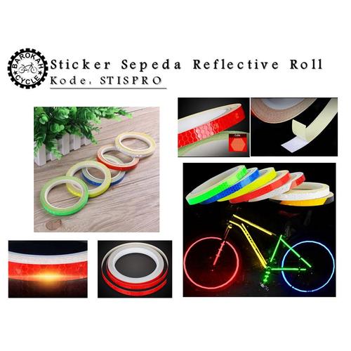 Jual Sticker Sepeda Reflective Roll - Merah putih - Kota Batam - Toko ...