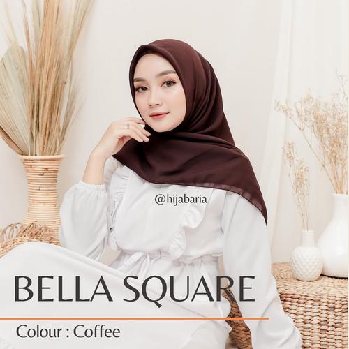 Jual Jilbab Segi Empat - Coffee | Hijab Bella Cokelat Polos - Coffee ...