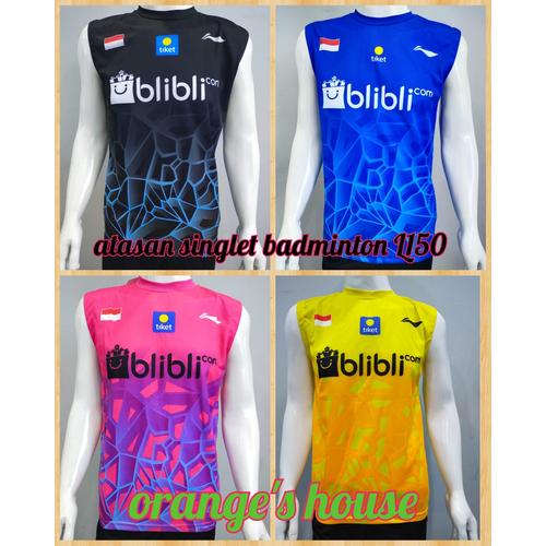 Jual Atasan singlet badminton /kaos singlet jersey bulutangkis dewasa ...