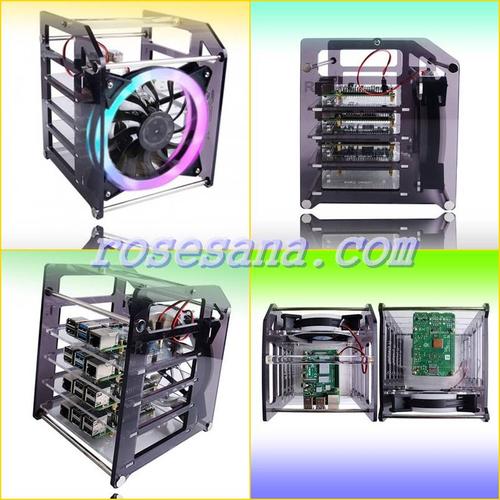 Jual Rack Tower untuk Raspberry Pi & Jetson Nano 4 layer acrylic case ...