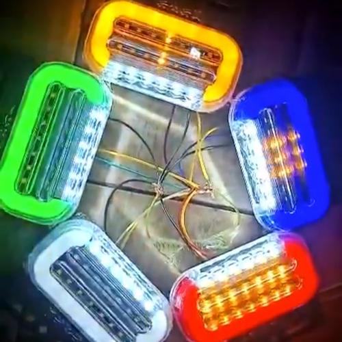 Jual Lampu Bak Led Variasi Oval Universal Sein Sen Running. 24V Truck Truk - Biru, 12 V ...