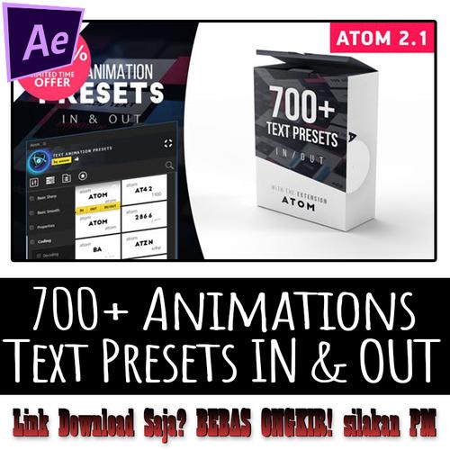 Jual AtomX Animation Text Presets IN & OUT Template After Effects - Kab ...