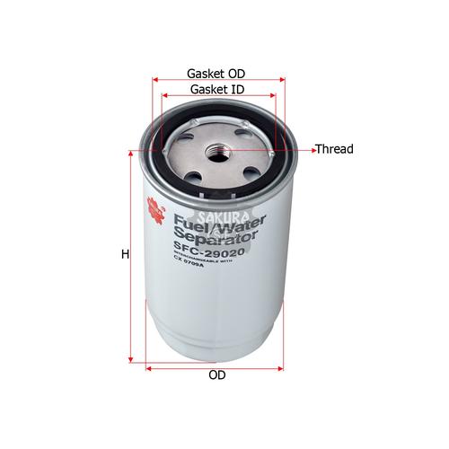 Jual Sakura Water Separator Filter Solar SFC-29020 Golden Dragon Bus ...