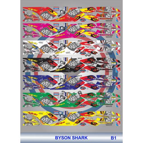 Jual Stiker Striping list motor byson b1 - Putih - Kab. Blora - Sticker ...