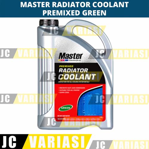 Jual AIR MASTER RADIATOR COOLANT PREMIXED GREEN HIJAU ASLI 5 Liter ...
