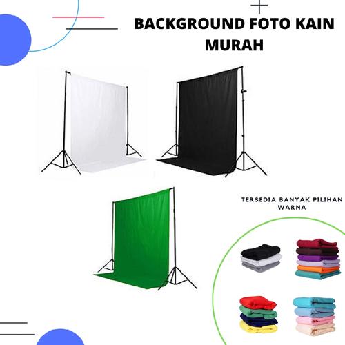 Jual kain layar video green screen 3m x 1.6m backdrop greenscreen 90 gr ...