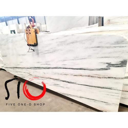 Jual White Lilac Marble Stone Slab Marmer Granit Putih Garis Ungu ...