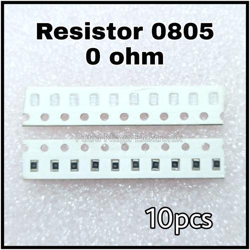 Jual (10pcs) Resistor SMD 0805 0R Tahanan 0ohm 0 ohm Marking: 0 - Kota ...