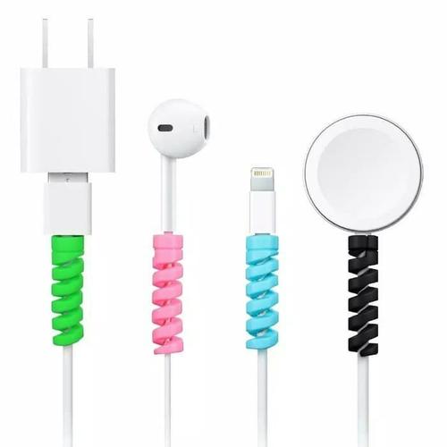 Jual PROTECTOR PELINDUNG KABEL CABLE CHARGER EARPHONE IPHONE IPAD ...