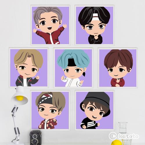 Jual PAINT BY NUMBERS. BTS TINY TAN PAINTING KIT. RM JIN SUGA JK V ...