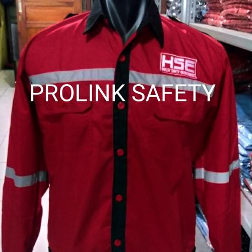 Jual SERAGAM SAFETY MERAH HSE FREE LOGO KANCING - Kab. Probolinggo ...
