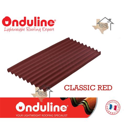 Jual ATAP BITUMEN ONDULINE CLASSIC RED ( 95CM X 2M)/ ATAP ASPAL RINGAN ...