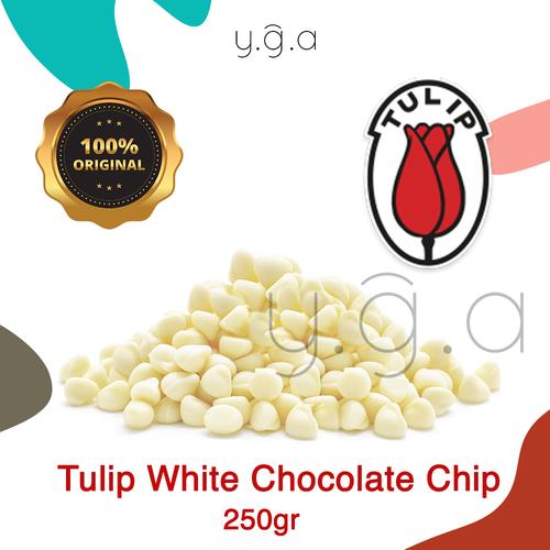 Jual Tulip White Chocolate Chip Choco Chip 250gr / Cokelat Chip Putih ...