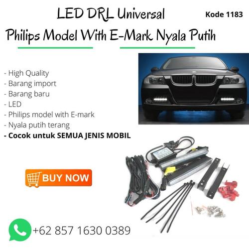Jual LED DRL Universal LED DRL Philips Model With E-Mark Nyala Putih ...