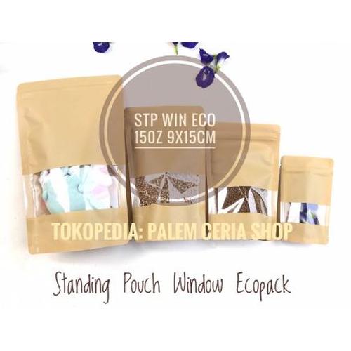 Jual STP Window Ecopack 150Z 9x15 cm Kemasan Pouch Food Grade Packaging ...