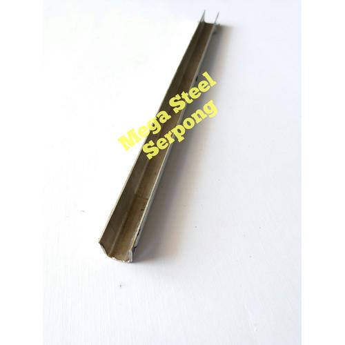 Jual List lis U Stainless Steel Plat U HAIRLINE uk 1.2x1.2cm, Pjg 1.2 ...