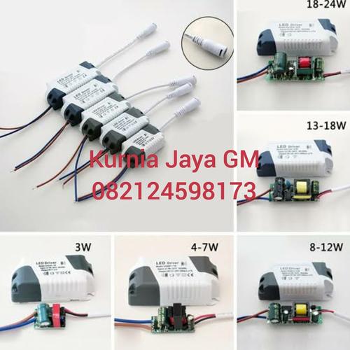 Jual LED Driver Panel Downlight 3w 6w 9w 12w15w 18w 24w / Trafo LED ...