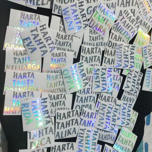 Jual stiker viral harta tahta - hologram - Kota Tegal - deans sticker ...