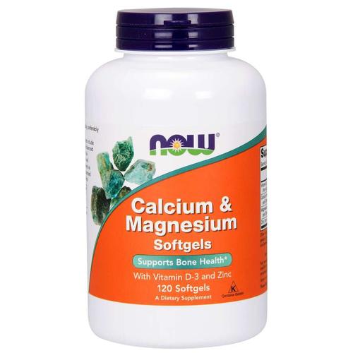 Promo NOW Calcium Magnesium CAL-MAG with D3 and Zinc 120 SGELS cal mag ...