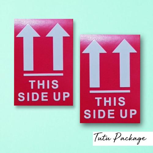 Jual stiker fragile besar 11 x 9 cm kromo label this side up - fragile ...