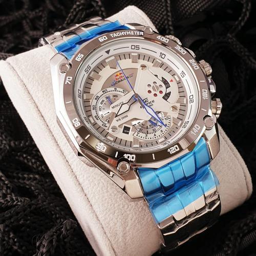 Jual Casio EDIFICE EF-550 SILVER body Dial - WIPER REDBULL RACING ...