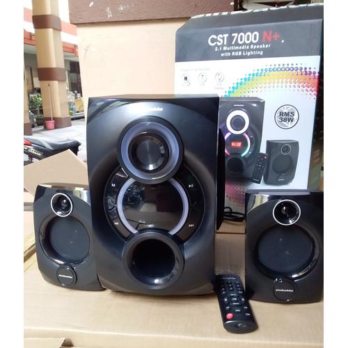 Jual Speaker Aktif Bluetooth Simbadda CST 7000N Subwoofer Bass Treble ...