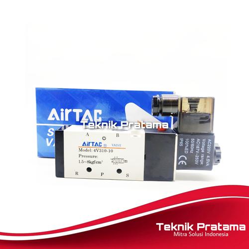 Jual Solenoid Valve 4v310 10 / 4v310-10 Airtac 220v ac/ 24v dc ...