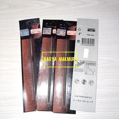 Jual kikir BAHCO BERHOLOGRAM mata gergaji BAHCO kayu besi segitiga 4 ...