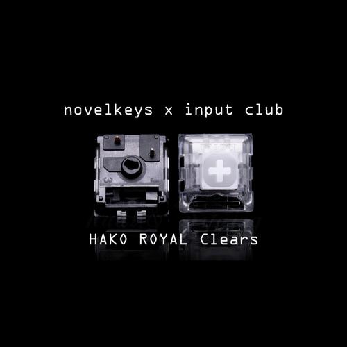 Promo Switch Hako Royal Clears - Tactile - novelkeys x input club ...