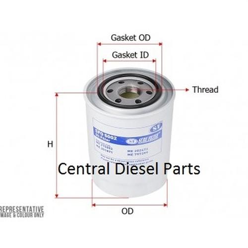 Jual Filter Oli Mitsubishi ME215002 ME201871 SFO 5002 SFO5002 Sure ...