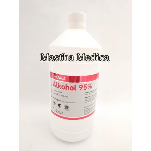 Jual Cairan Alkohol Alkoholl Alcohol 95% 1 Liter OneMed Botol - Jakarta ...