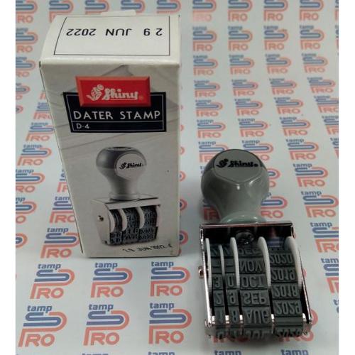 Jual Stempel Shiny Tanggal / Dater Stamp Manual - D-4 (4mm) - Kab ...